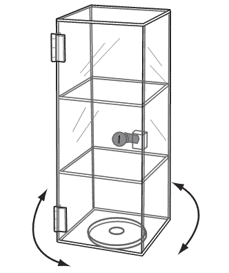Mini Tower Showcase, 6"w x 6"d x 16"h, Acrylic Display Cases | Achieve ...